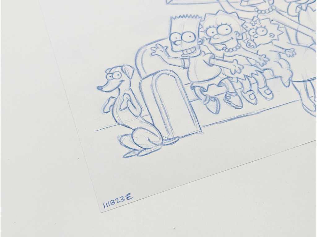 Todd Aaron Smith, Simpsons Family drawing, circa 2014