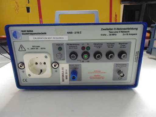 ROLF HEINE Hochfrequenztechnik - NNB-216Z - User Instructions for ...