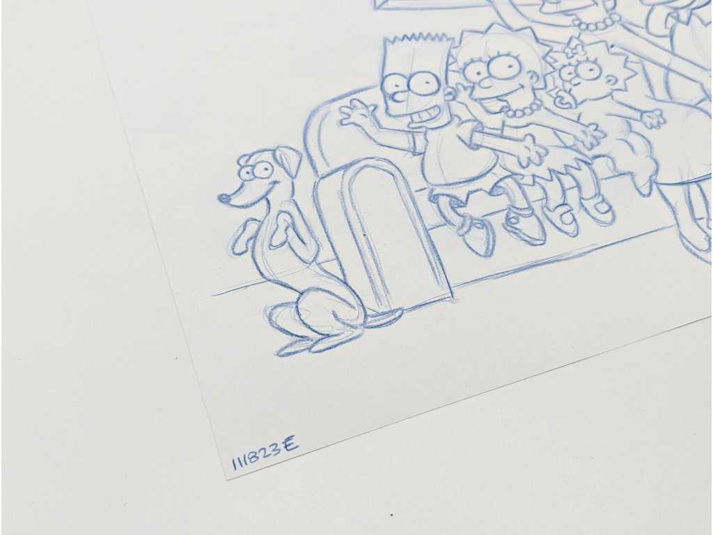 Todd Aaron Smith, Simpsons Family drawing, circa 2014