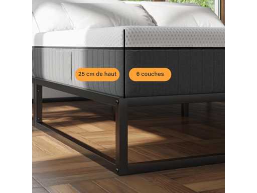 Emma Hybrid II Mattress | Memory Foam & Pocket Coils | 130x200 cm