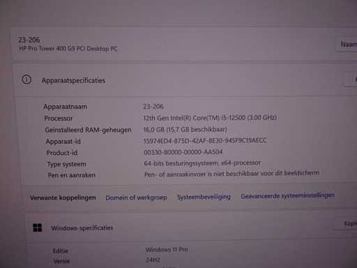 HP - Pro Tower 400 G9 PCI - PC system with monitor | Troostwijk Auctions