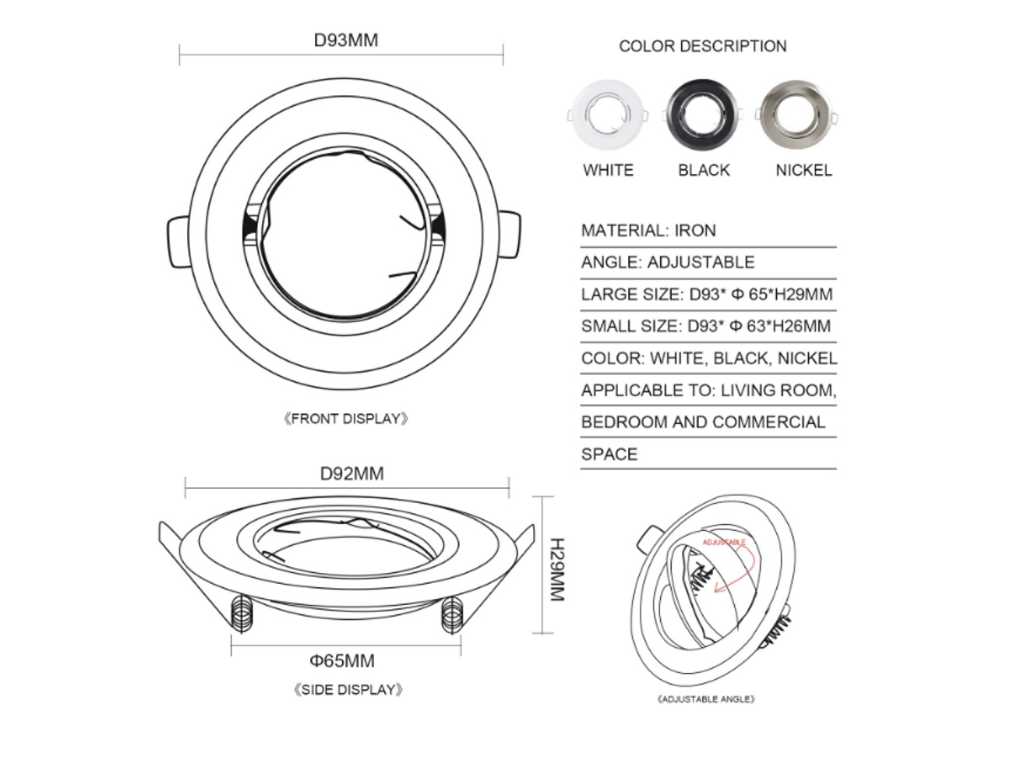100 x GU10 Fixture with lamp holder (white) | Troostwijk Auctions