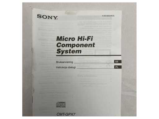 Sony CMT-GPX7 Mini Hi-Fi Marine Audio System - Compact, Durable & High ...