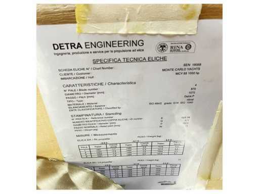 Detra D870 x P1070 4 -Blade Nibral Propeller DX - 08078C | Troostwijk ...