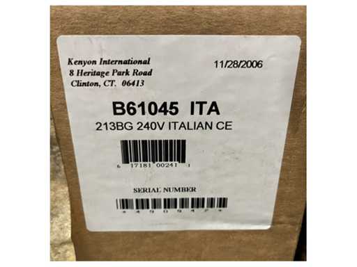 Kenyon Electric | Alcohol Stove Single Burner 230V - B61045 ...