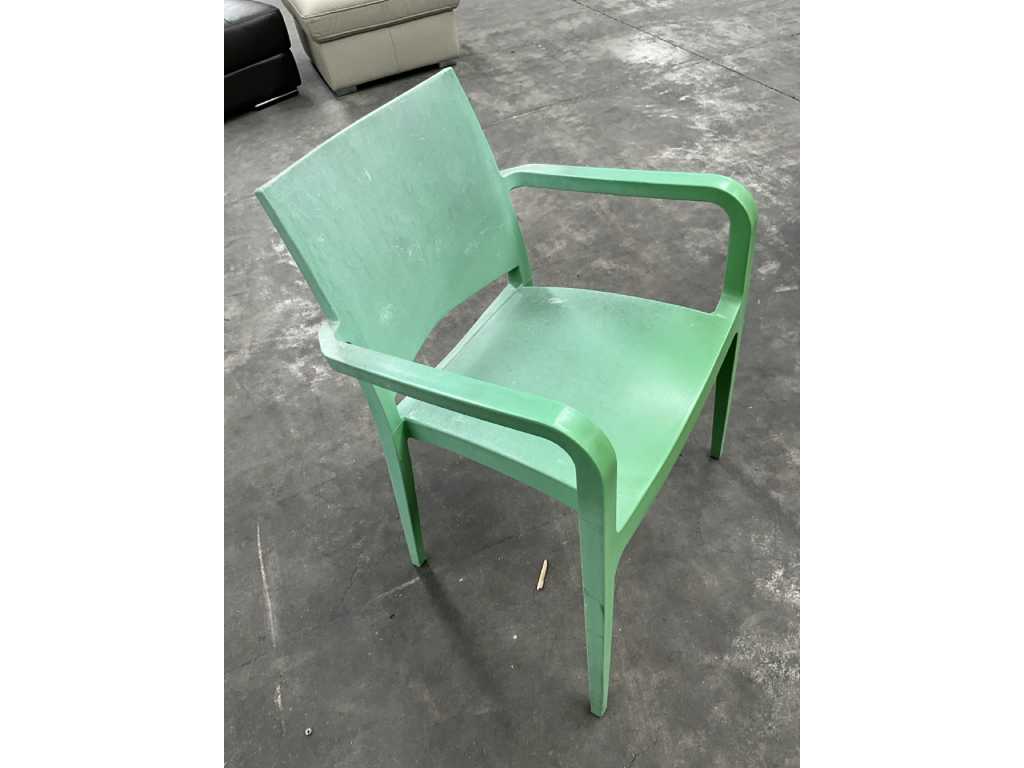 50 stackable PVC patio chairs FLEXFURN