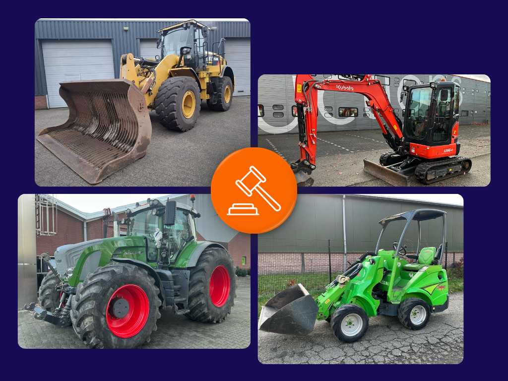 Verzamelveiling agrarisch-, groen-, grond-, weg-, water- en transport ...
