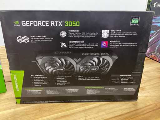 MSI Nvidia Geforce RTX 3050 Video Card | Troostwijk Auctions