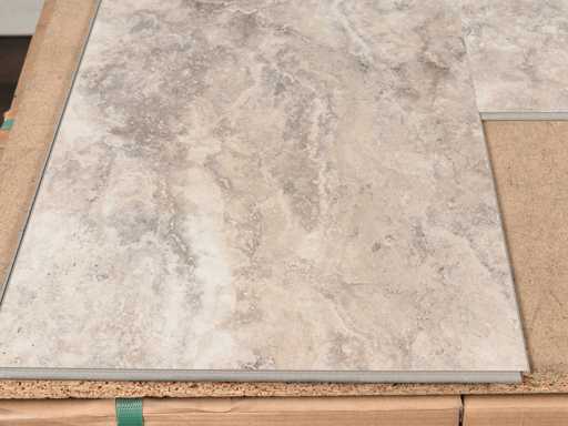 125 m2 PVC click tile with XPS underlay - 610 x 305 x 4.4 mm ...